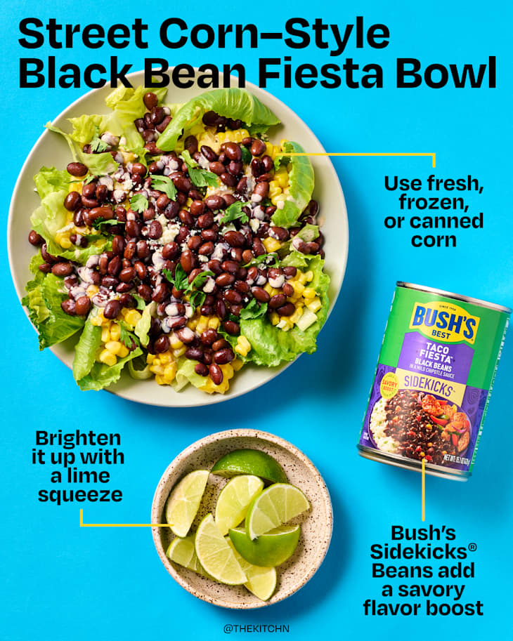 Street Corn–Style Black Bean Fiesta Bowl Recipe | The Kitchn