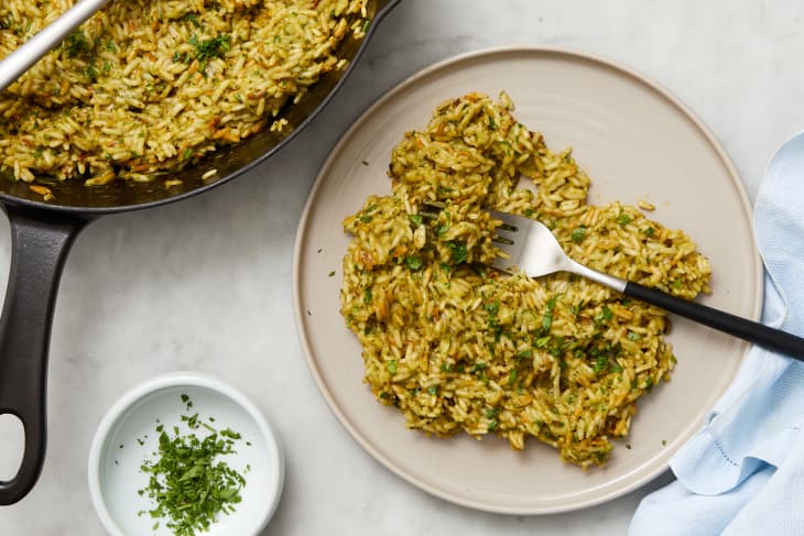 Green Goddess Rice Skillet Recipe | Kitchn
