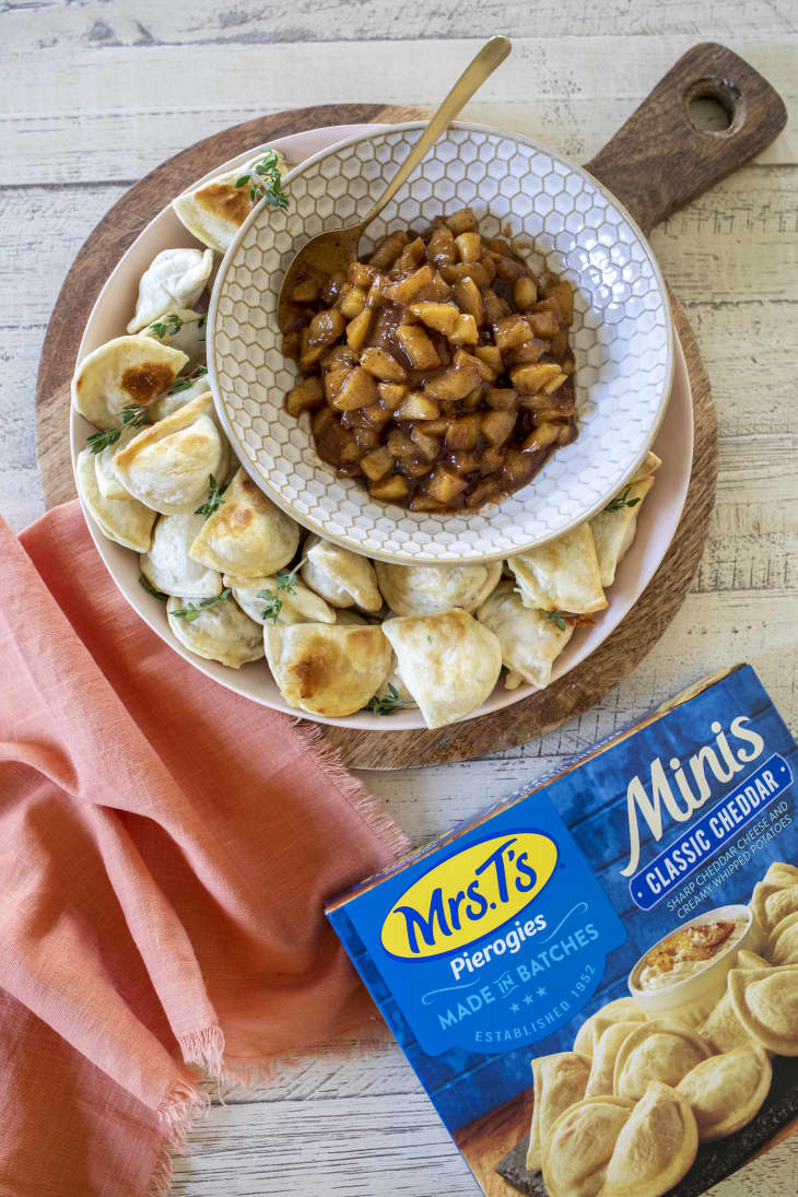 Air Fryer Pierogies with Warm Apple Pie Dip | The Kitchn
