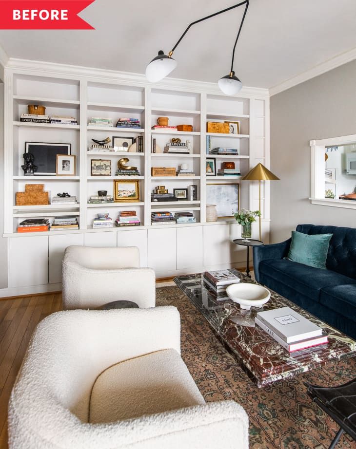 Before & After: A Classic Color Combo Adds Definition and Drama to This ...