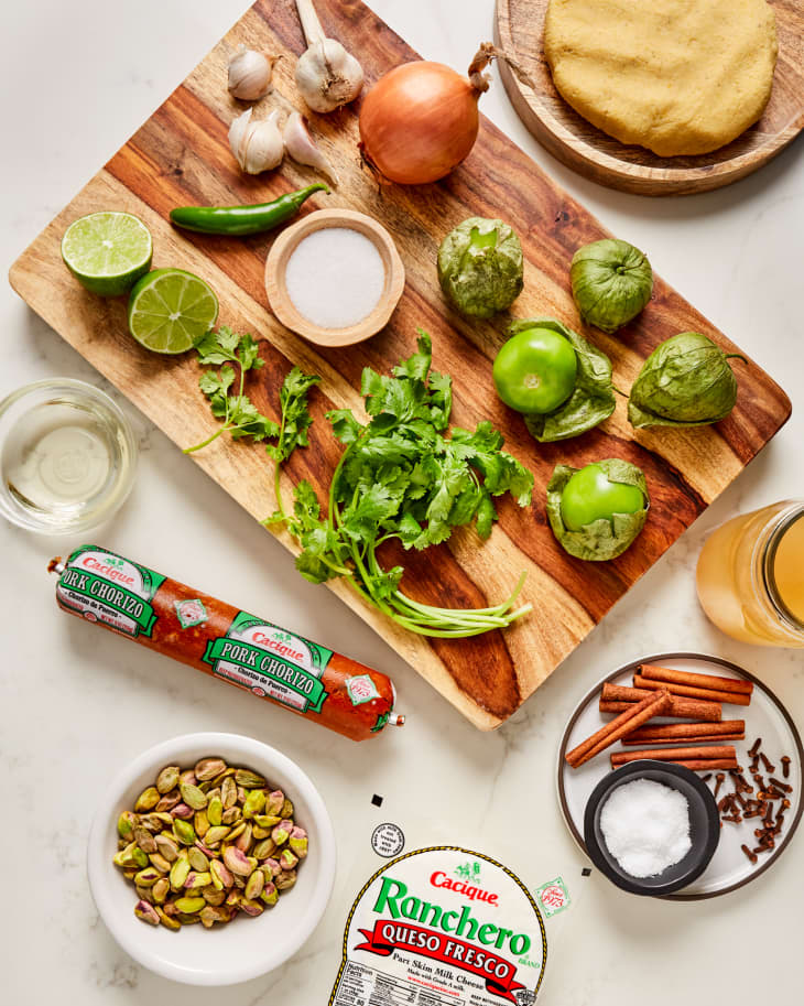 Chorizo Chochoyotes in Pistachio Pipián Recipe | The Kitchn