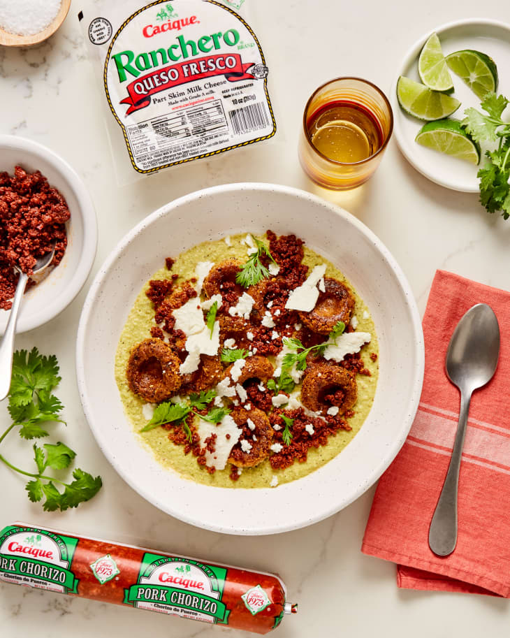 Chorizo Chochoyotes in Pistachio Pipián Recipe | The Kitchn