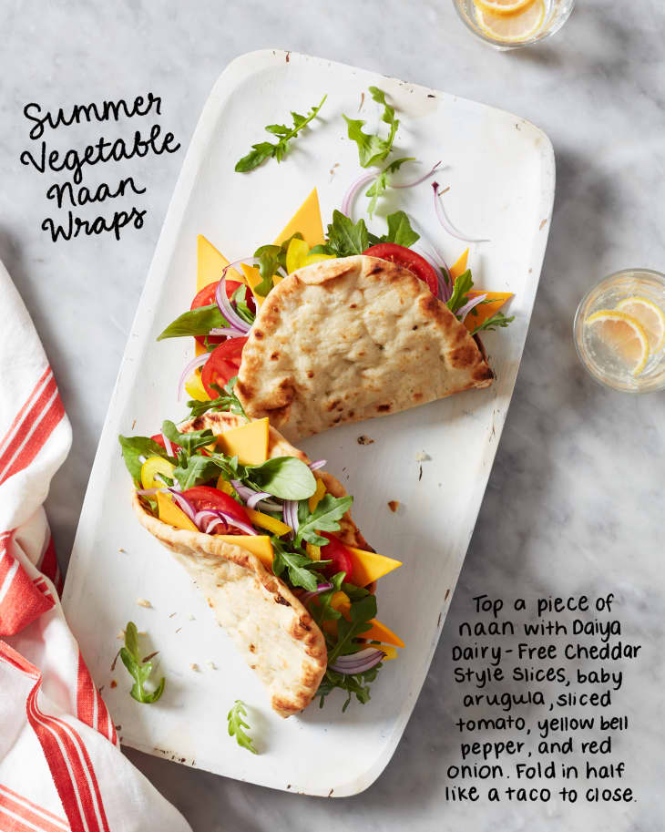Summer Vegetable Naan Wraps | Kitchn