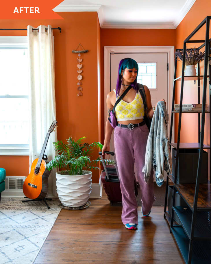 B&A: An Artist's Living Room Gets a Big, Bold Dose of Warm Color ...