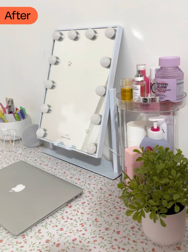 How I Made a Desk and Vanity Combo in My Dorm Room | Dorm Therapy