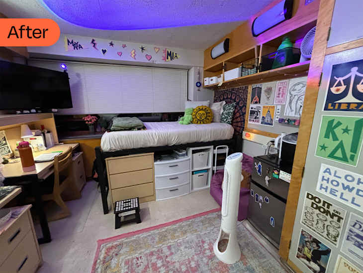 I Asked a Pro Designer How to Rearrange My Messy Dorm Room | Dorm Therapy