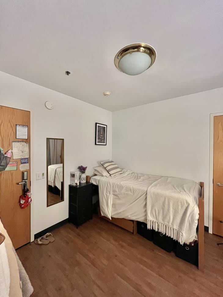 Tour This Neutral, Minimal Columbia Single Dorm Room | Dorm Therapy