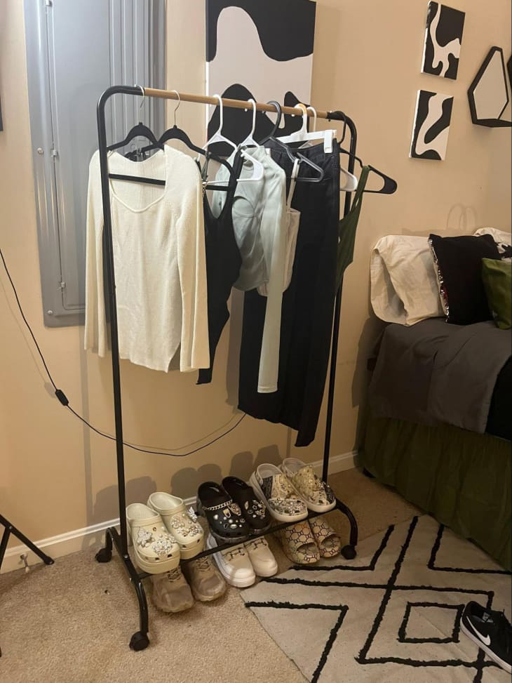 Why This Clothing Rack is Great for Storage in College | Dorm Therapy