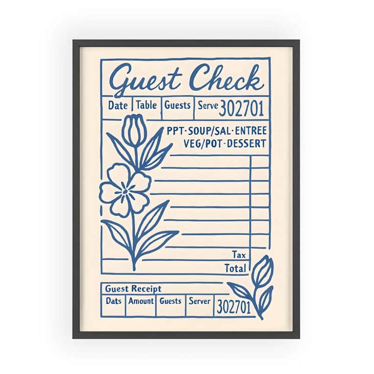 How To Make ‘Guest Check’ Wall Art For Visitors To Sign | Apartment Therapy
