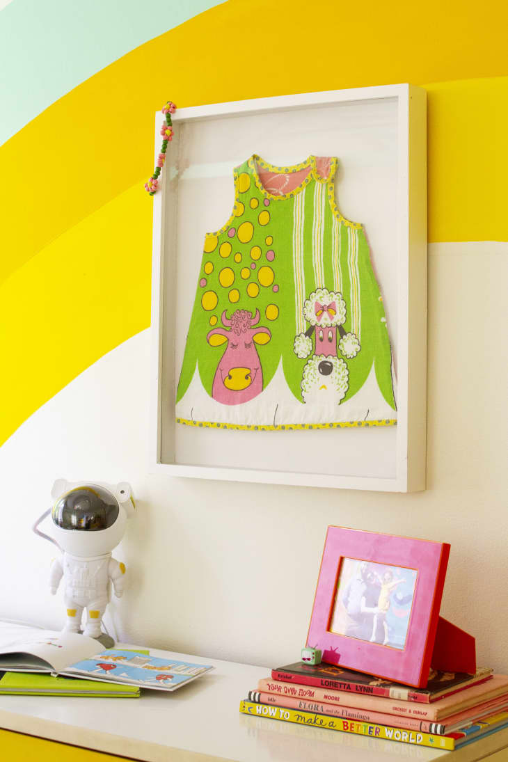 How to Frame an Heirloom Piece of Kids Clothing | Cubby