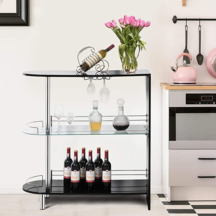This TikToker Keeps a Mini Fridge on Her Bar Cart for One (Very Cool ...