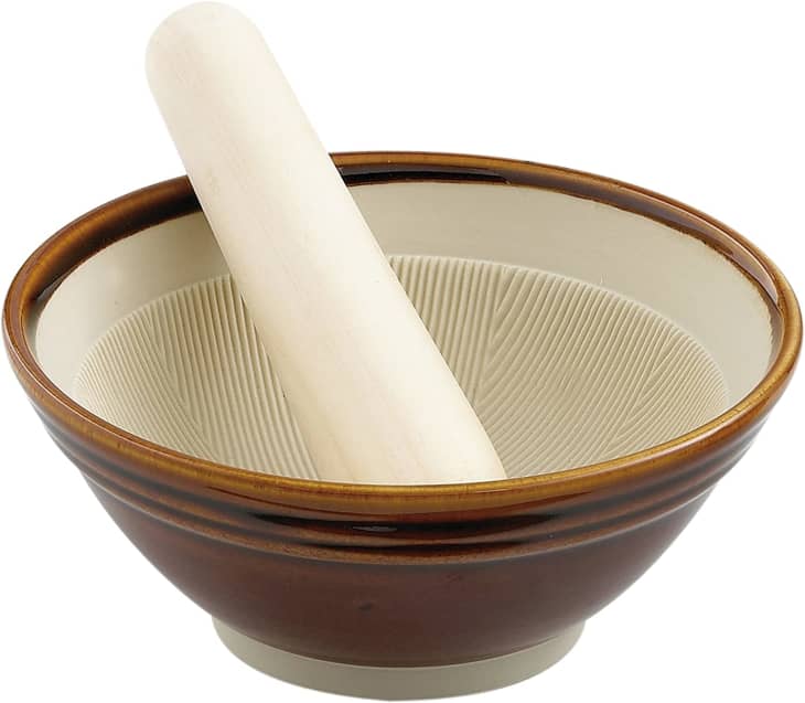 Suribachi Japanese Mortar and Pestle | The Kitchn