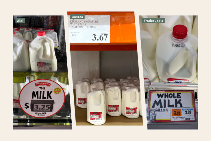 Aldi Costco Trader Joe’s Milk Price Comparison | The Kitchn