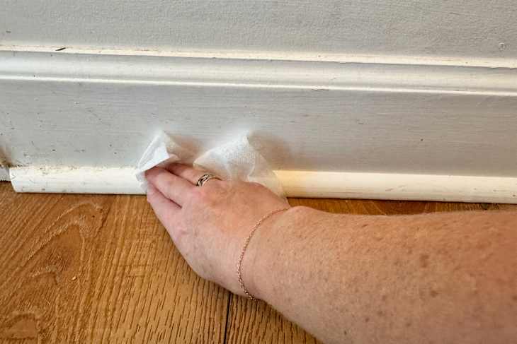 I Just Discovered This $1 Trick That Keeps Baseboards Dust-Free | The ...