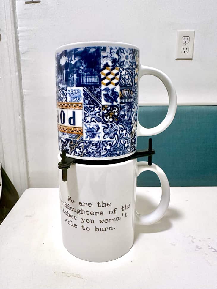 This Mug Organizer Instantly Transformed My Kitchen Cabinet | The Kitchn