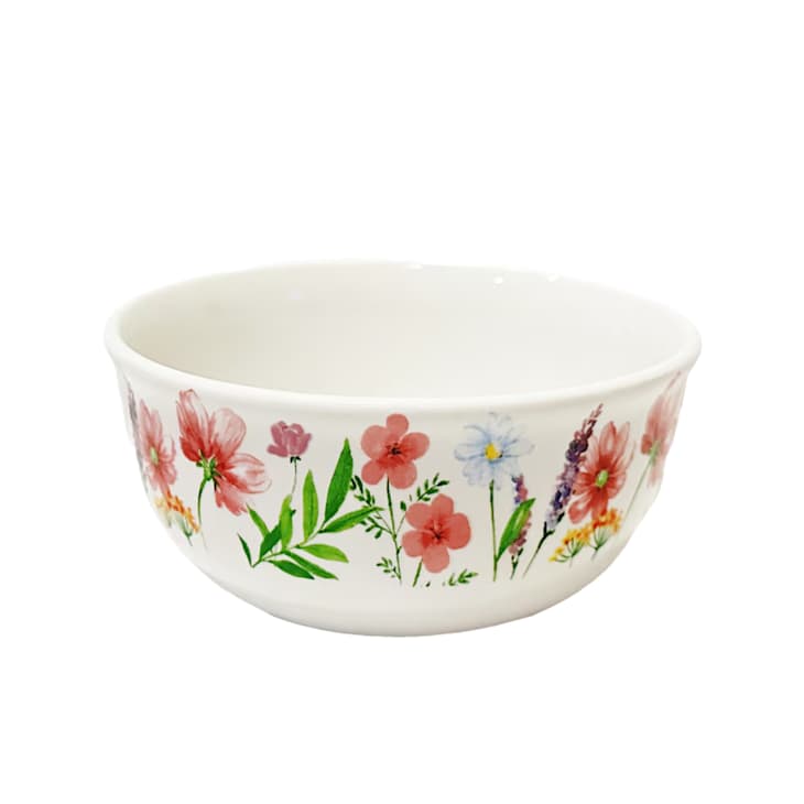 The Beautiful $1 "Wildflower" Stoneware Bowls Everyone Is Buying at Dollar Tree | The Kitchn