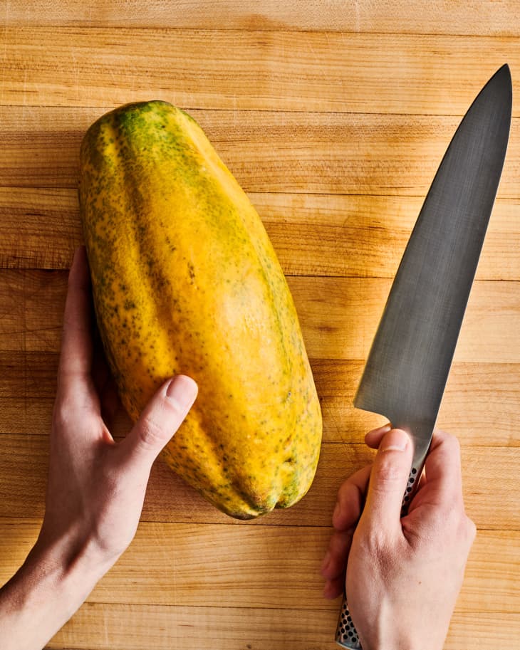 How to Cut Fresh Papaya — a Step-by-Step Guide | The Kitchn