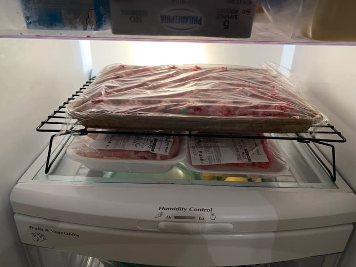 Use a Stackable Cooling Rack to Double Your Refrigerator's Storage ...