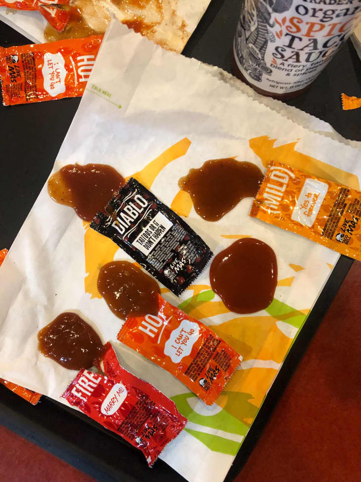 Is Trader Joe's Spicy Taco Sauce Really a Dupe for Taco Bell Hot Sauce ... Is Trader Joe's Spicy Taco Sauce Really a Dupe for Taco Bell Hot Sauce ...
