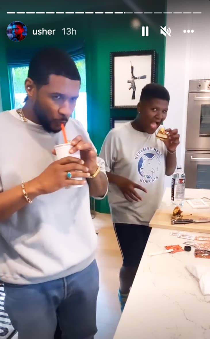 Usher Was Late Picking Up His Kids & This Chicken Sandwich Was His ...