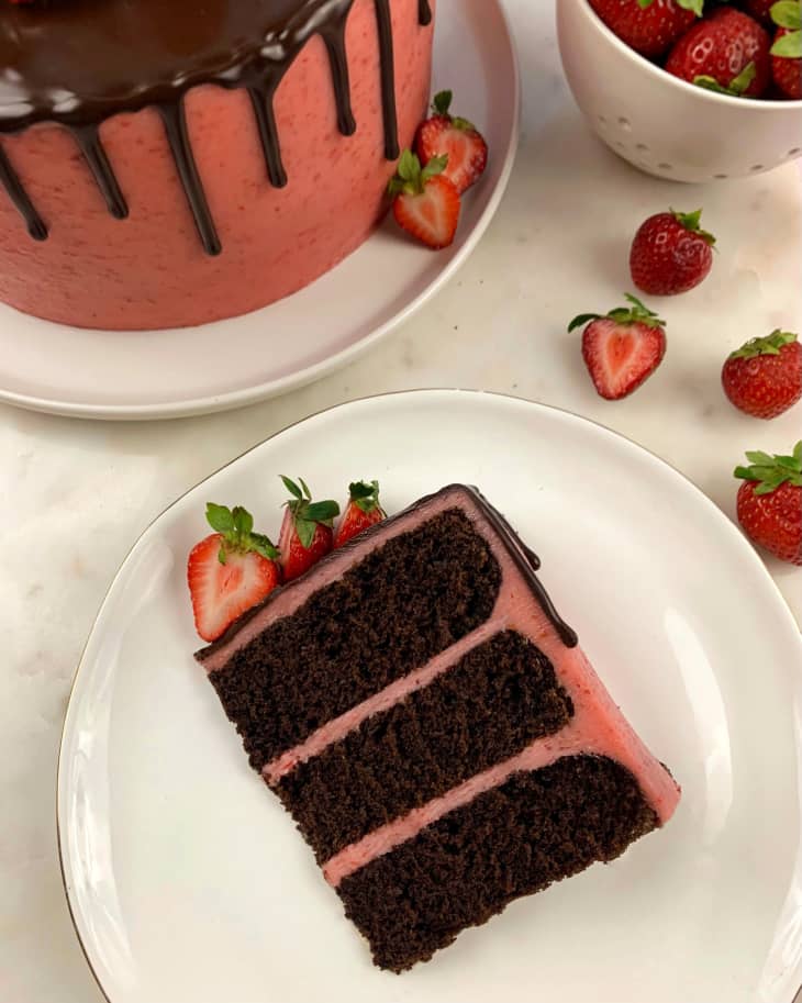 Chocolate Strawberry Layer Cake Recipe | The Kitchn