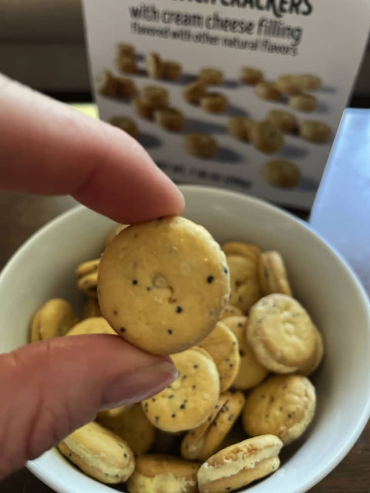 Trader Joe's Mini (Almost) Everything Bagel Sandwich Crackers Review | The Kitchn