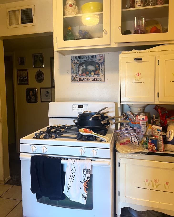 Barbie Pink Paint Transforms These "Bland" Kitchen Cabinets | Apartment ...