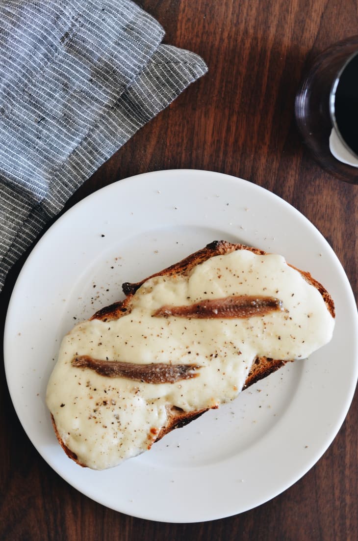 How to Make Mozzarella Anchovy Toast | The Kitchn