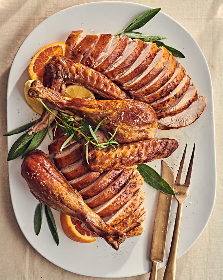 Alexander Smalls' Roast Stuffed Turkey with Corn Bread Chestnut ...