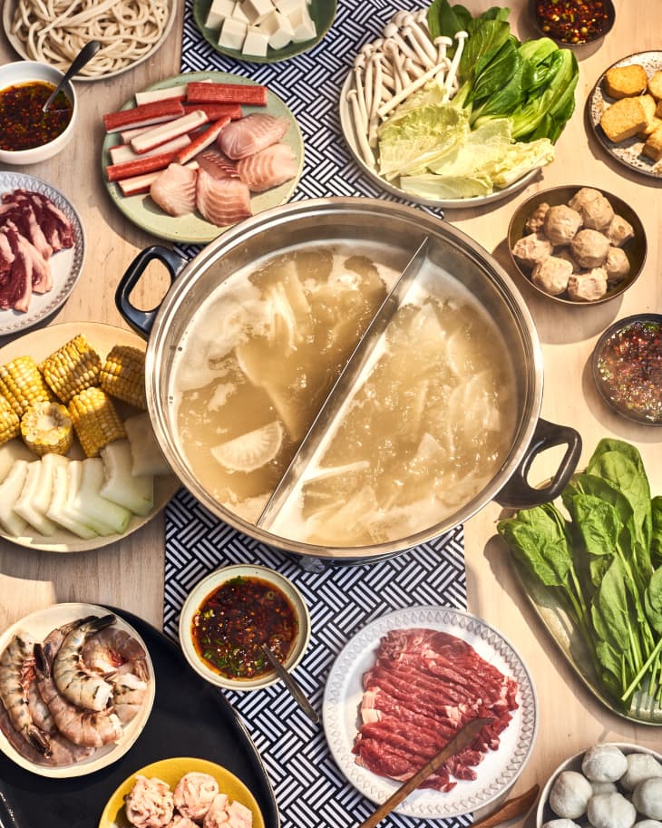 TJ Lee's Hot Pot with Homemade Pork Bone Broth | The Kitchn