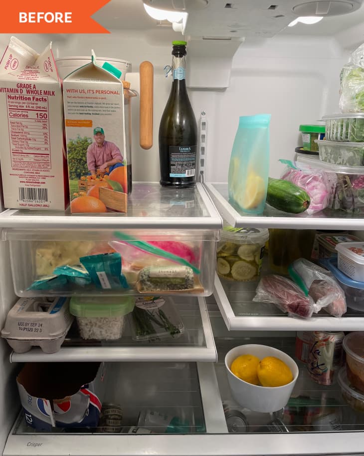 Refrigerator Before & After - Shelf Adjustments | The Kitchn