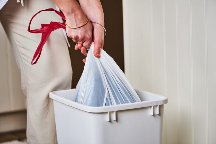 Trash Can Hole Vacuum Hack - Hole Trick | The Kitchn