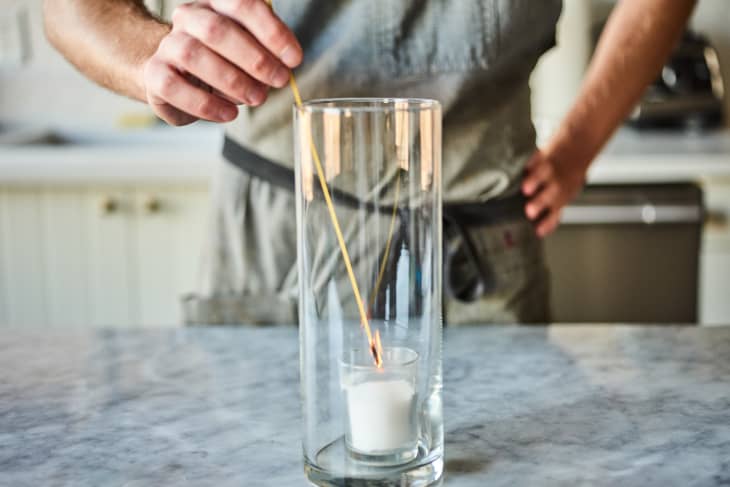 Pasta Hack for Lighting Candles | The Kitchn