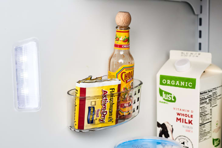Refrigerator Spack Hack - Suction Cup Caddy | The Kitchn