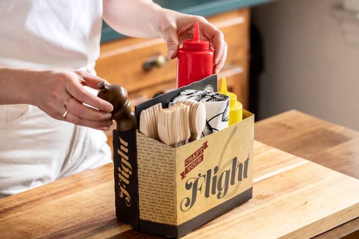 Turn a Cardboard Bottle Carrier into a Cookout Caddy | The Kitchn