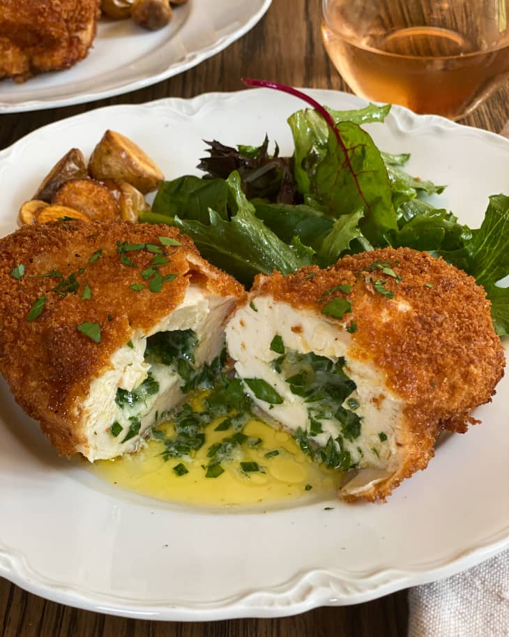 Chicken Kiev Recipe (Garlic Butter Stuffed Chicken Breast) | Kitchn