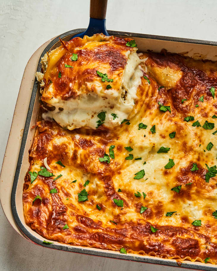 Seafood Lasagna Recipe (with Crab, Lobster, and Shrimp) | Kitchn