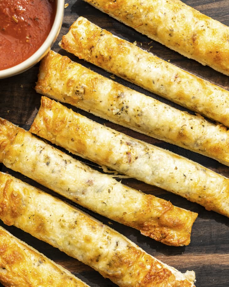 Cheesy Breadsticks Recipe (with Pizza Dough) | The Kitchn