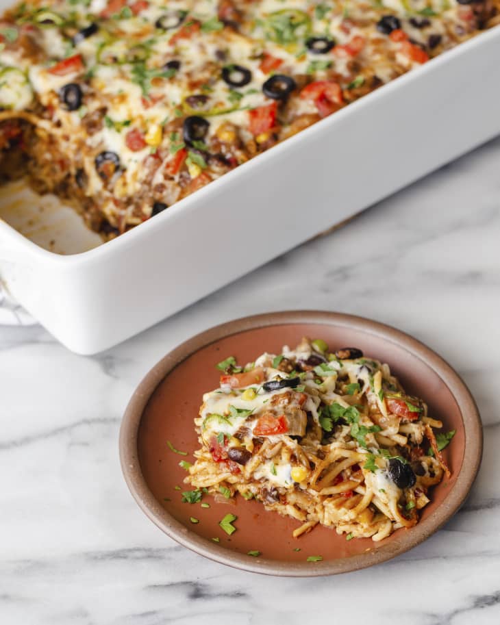Taco Spaghetti Recipe (Baked Pasta Casserole) | The Kitchn