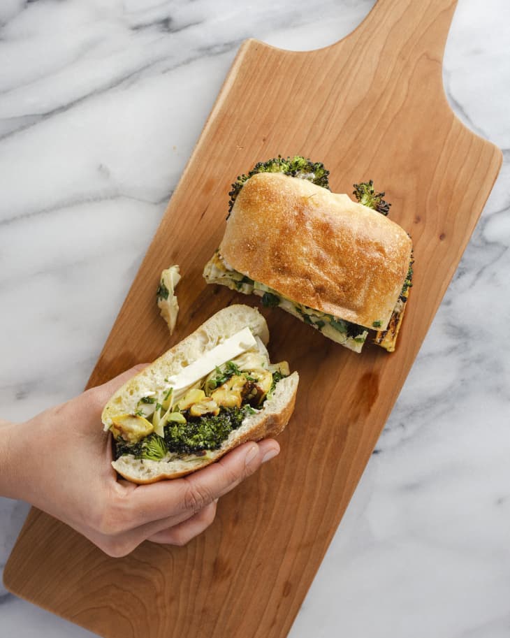 Roasted Veggie Sandwich Recipe (With Broccoli and Summer Squash) | The ...