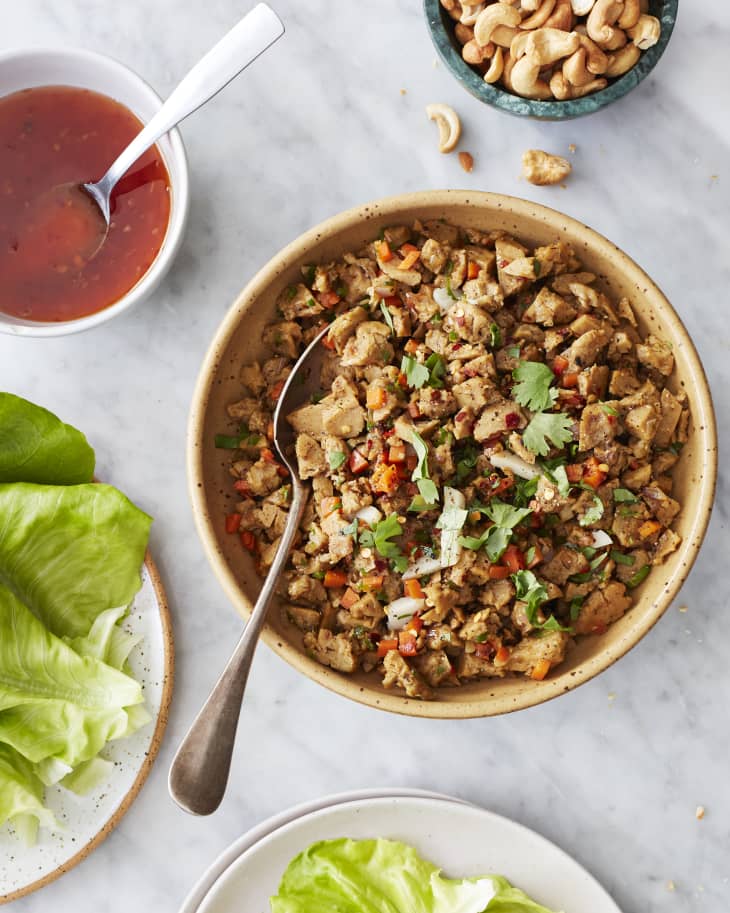 Chili Lime Seitan Lettuce Wraps | The Kitchn