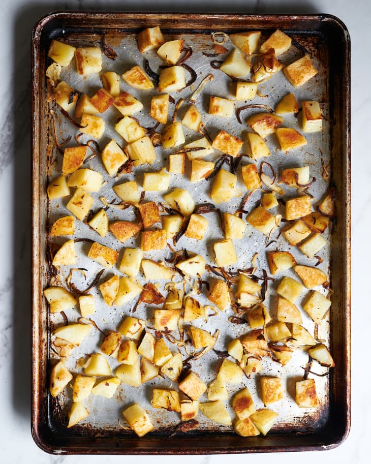 "Restaurant" Potatoes with Frizzled Onions | The Kitchn
