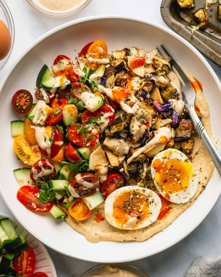Roasted Eggplant Sabich Bowl | Kitchn
