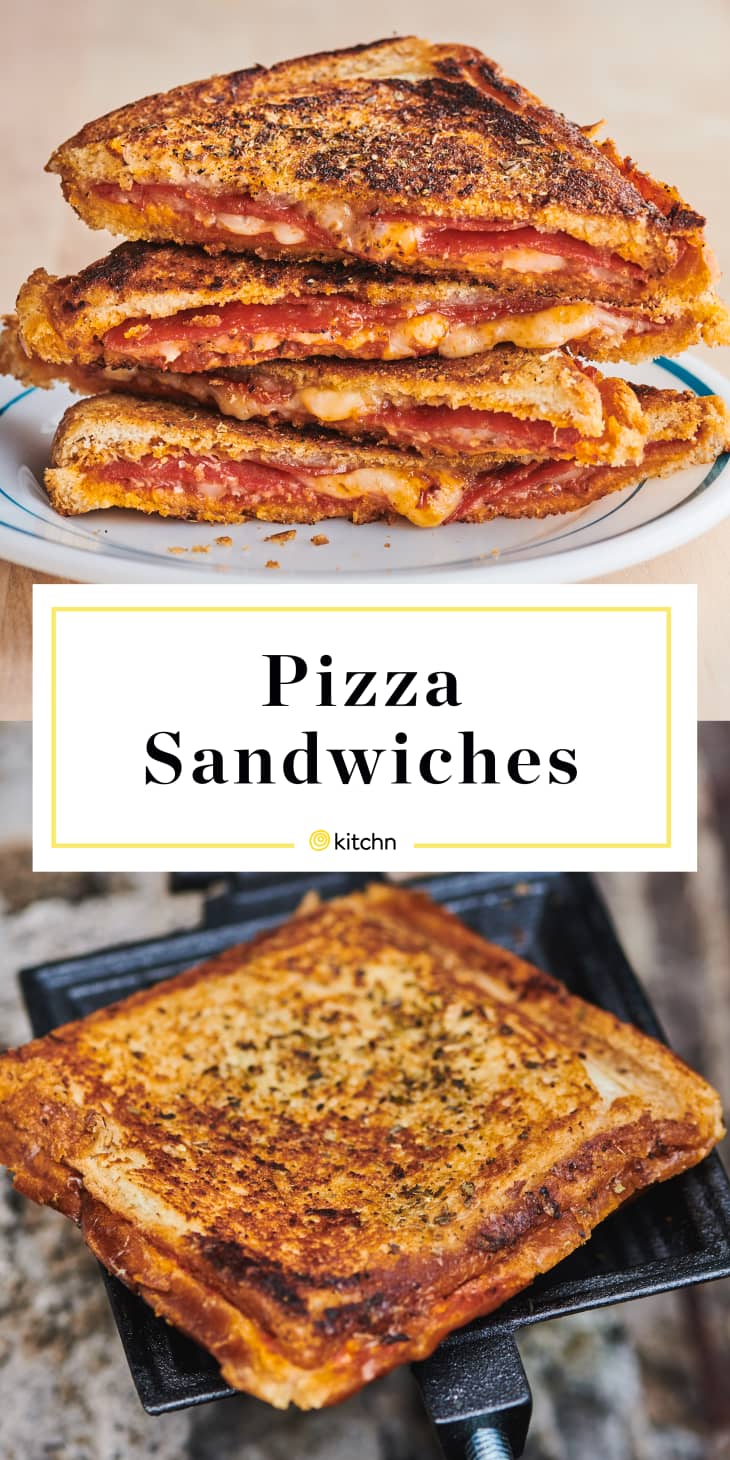 Cast Iron Pressed Pizza Sandwiches | Kitchn