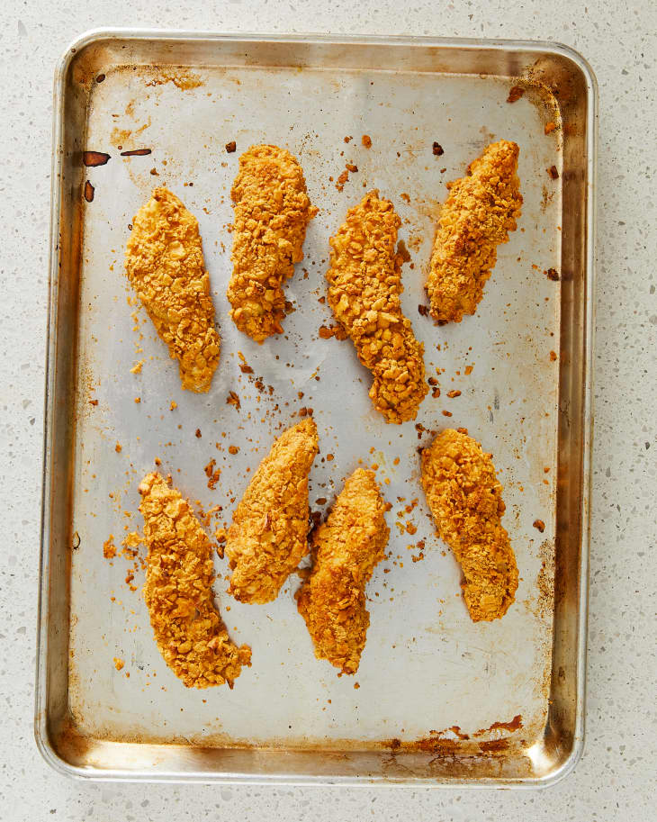 Crispy Baked Cheddar Cracker Fish Fingers | The Kitchn