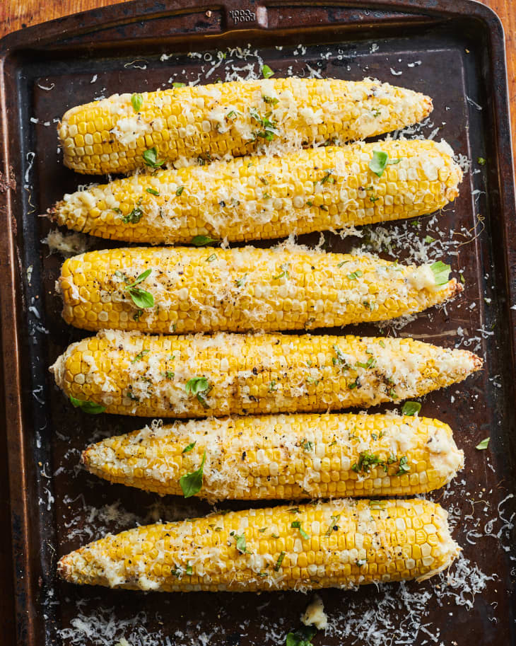 Oven-Roasted Parmesan Corn on the Cob | Kitchn