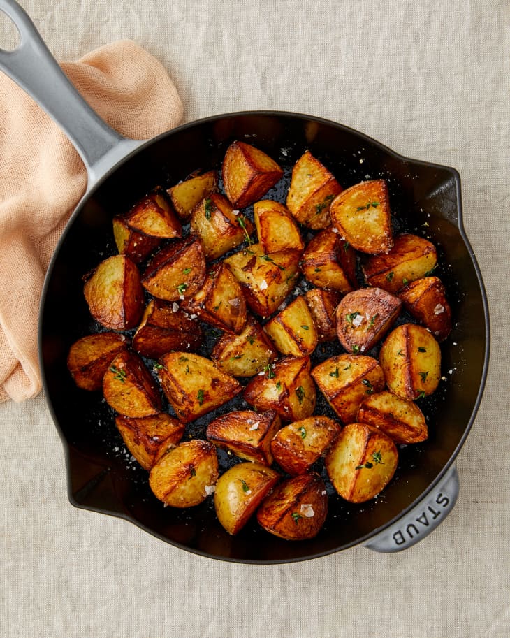 Crispy Skillet-Fried Potatoes Recipe (No Baking or Boiling Required ...