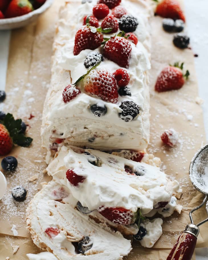 Zoë François' Berry Pavlova Roulade | Kitchn