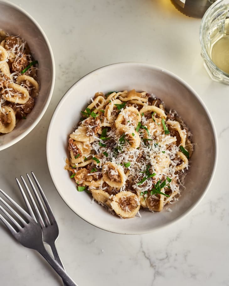 Caramelized Onion, Apple, and Sausage Pasta Recipe | The Kitchn