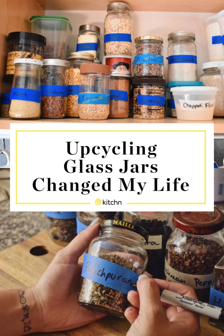 Upcycled Glass Jars as Kitchen Storage | The Kitchn